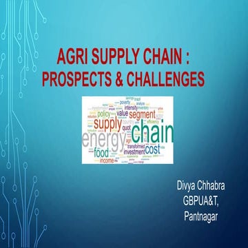 Agri supply chain | PPTX