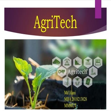 Agritech for effective agriculture management | PPTX | Agriculture ...