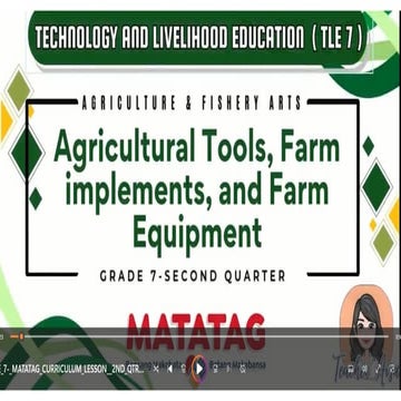 AGRI TOOLS AND EQUIPMENT.pptx agri tools and equipment | PPTX