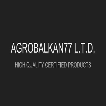 Agrobalkan77 ltd presentation | PPTX