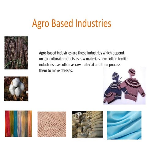 Agro based industries | PPTX