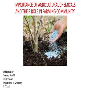 Importance of agricultural chemicals and their role in farming ...