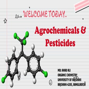 STRUCTURE, APPLICATION AND USES OF DDT, BHC,SACCHARINE, AND CHLORAMINE.pptx