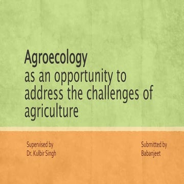 Agroecology for sustainability in vegetable crops .pptx