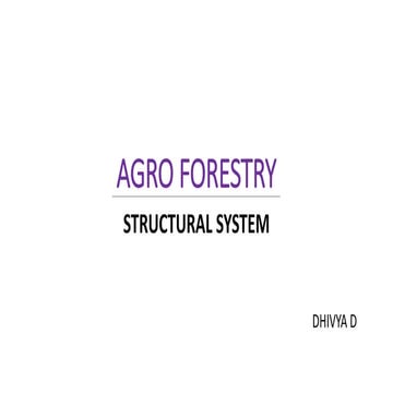 AGRO FORESTRY.pptx agriculture agro forest | PPTX