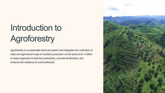 Agroforestry | PPTX | Agriculture | Industries