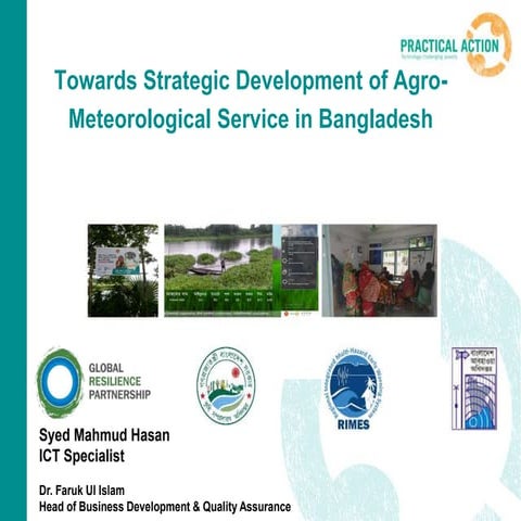 Agro-Meteorological Advisory Service in Bangladesh -syed mahmud hasan ...
