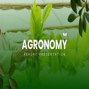 AGRONOMY in agriculture study ang reviewer | PDF