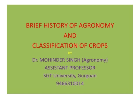 Center of origin of crop plants | PPT