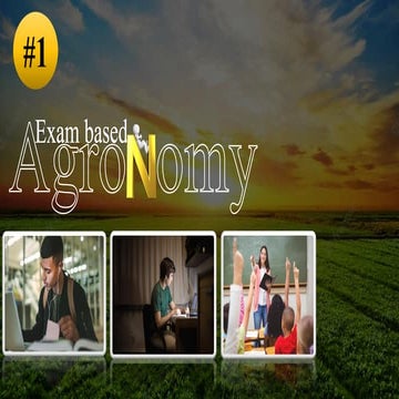 Introduction of agronomy important questions | PDF
