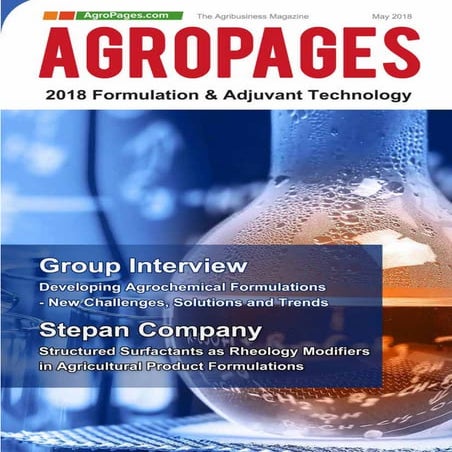 2018 Formulation & Adjuvant Technology | Agropages | PDF