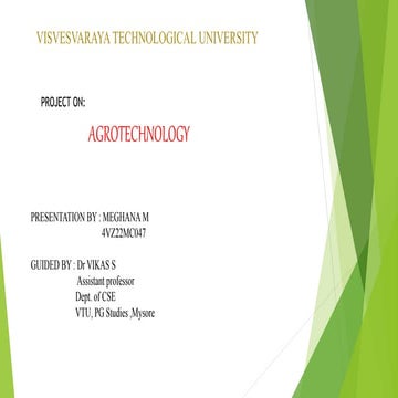 agrotech.pptx an web application to interact with agriculture | PPTX