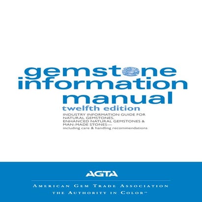 COMPLETE GUIDE: Gem Stone Information- Manual-Chart- Handling- Care | PDF