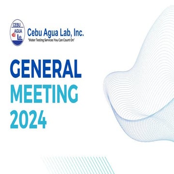 Agua Lab Inc..pptx General Meeting Report | PPT