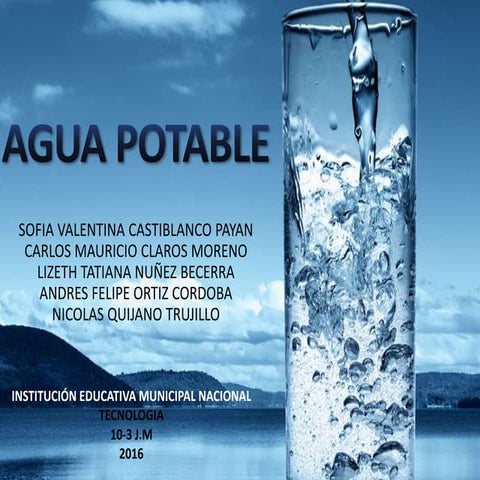 AGUA POTABLE | PPTX