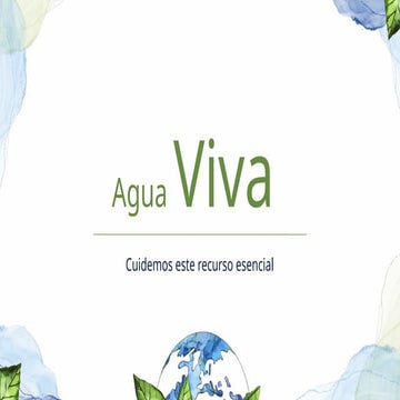 El cuidado del agua para el mundo y los niños | PPTX
