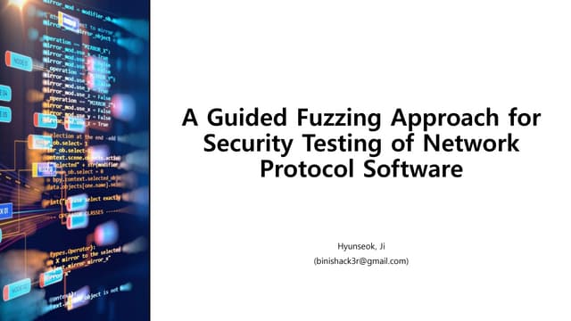 A Guided Fuzzing Approach For Security Testing Of Network Protocol 0537