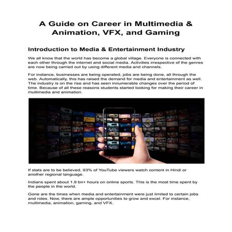 A Guide on Career in Multimedia & Animation, VFX, and Gaming.pdf