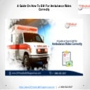A guide on how to bill for ambulance rides correctly | PPT