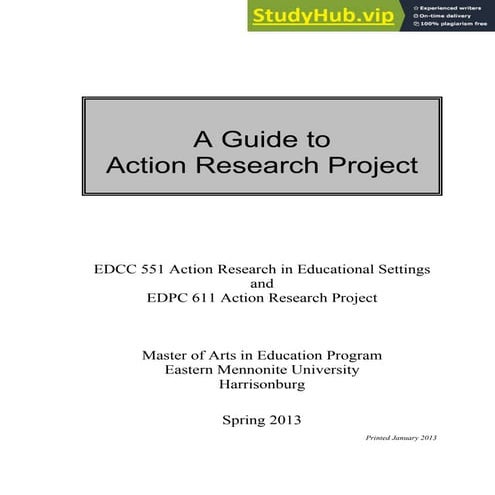 A Guide To Action Research Project | PDF