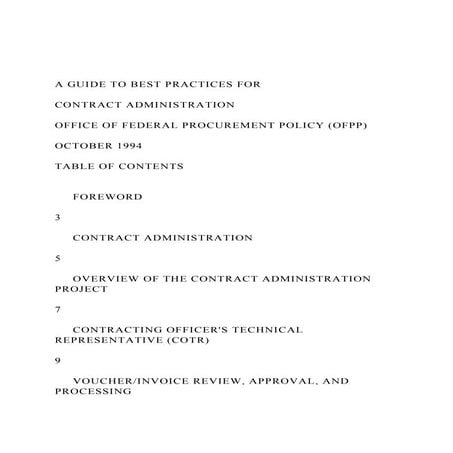 A GUIDE TO BEST PRACTICES FOR CONTRACT ADMINISTRATION .docx