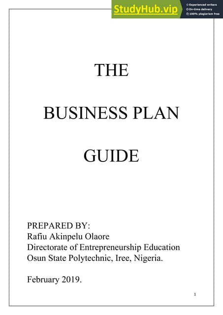 business plan | DOCX