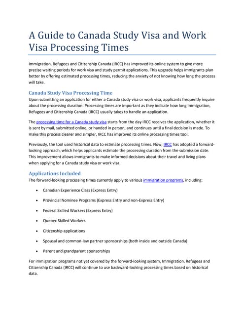 Understanding Canada Student Visa Processing Time.pptx