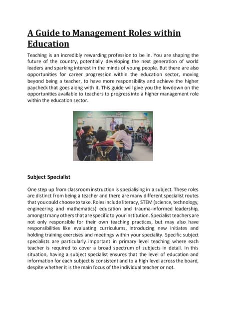 Head master duties and responsibilities | PPTX | Professional School ...