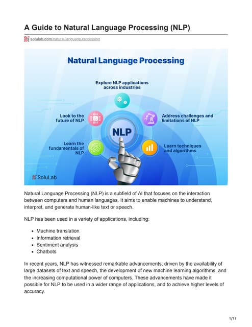 Natural Language Processing (NLP) | Basics | PPT Natural Language Processing (NLP) | Basics | PPT