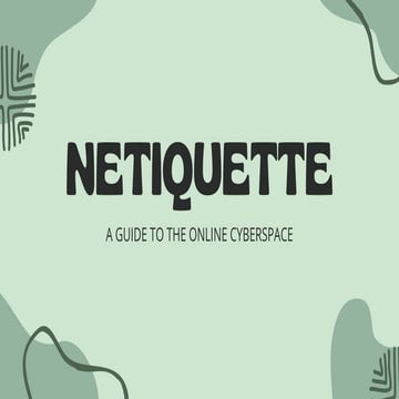 Netiquette: A Guide to our Cyber Community | PDF