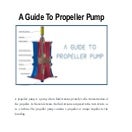 A Guide To Propeller Pump | PDF