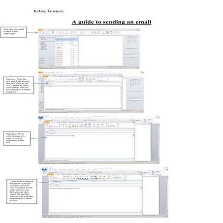 A guide to sending an email | DOCX