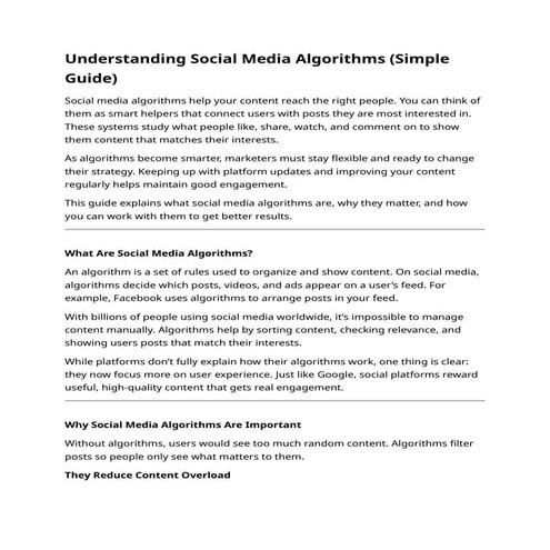 A Guide to a Social Media Algorithms.docx