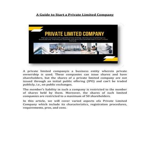 A Guide to Start a Private Limited Company.pdf
