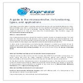 A guide to the microcontroller, its functioning, types, and ...