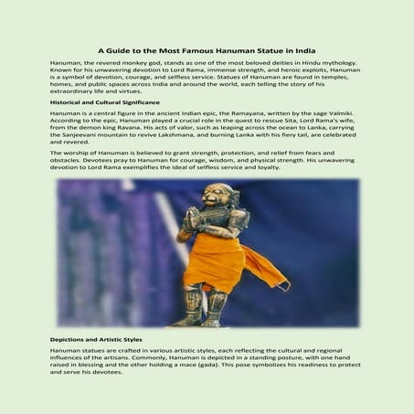 A Guide to the Most Famous Hanuman Statue in India.pdf