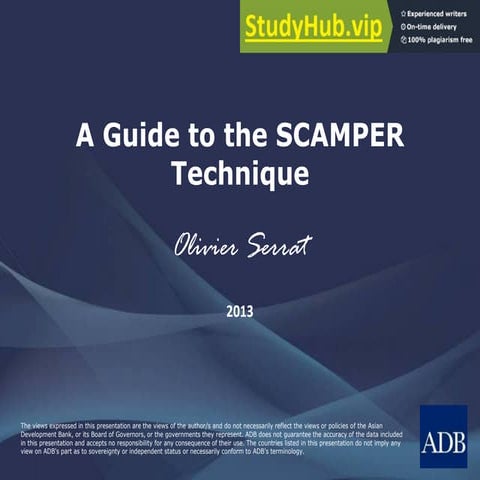 A Guide To The SCAMPER Technique | PDF