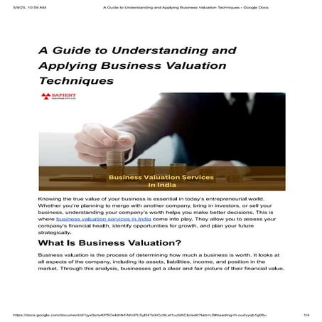 A Guide to Understanding and Applying Business Valuation Techniques.pdf