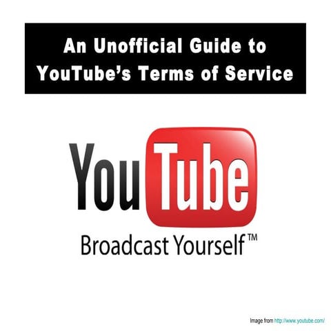 A Guide To YouTube's Terms Of Service | PPT | Video Production ...