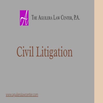 Kathleen Campbell Davis - The Stages of Civil Litigation | PDF