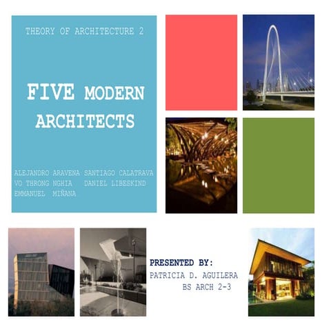 5 MODERN ARCHITECTS | PPTX