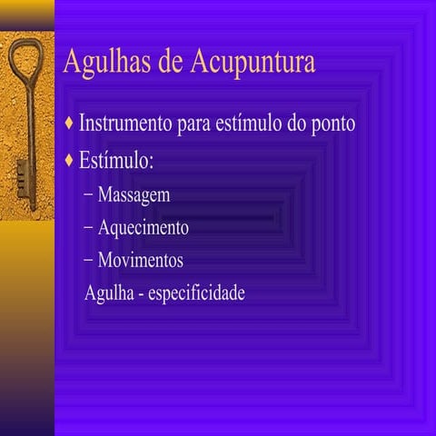 Agulhas de acupuntura | PPT