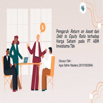 pengaruh return on asset dan debt to equity ratio | PDF