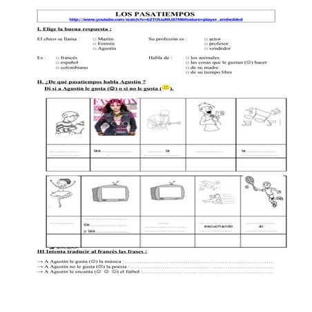 Los pasatiempos de Agustin | DOC
