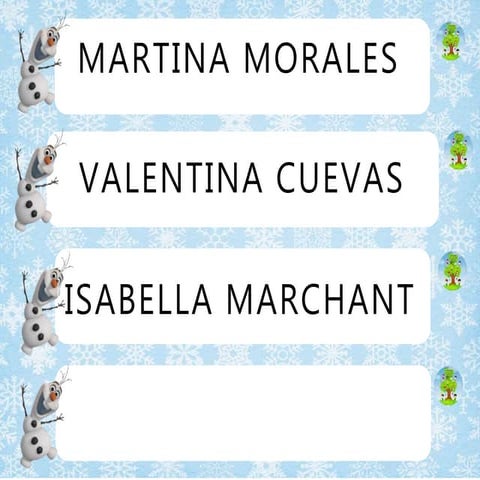 plantilla escritura de nombre editable | PPT