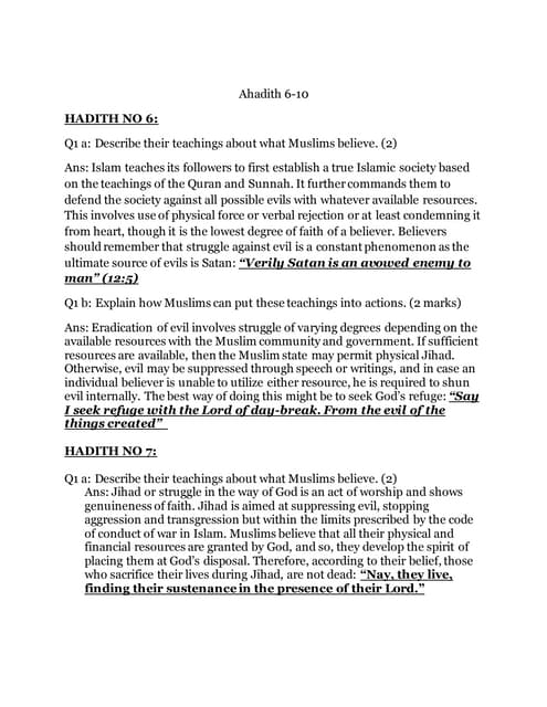 Presentation O-level Islamiyat Hadith 3,4,5.pptx