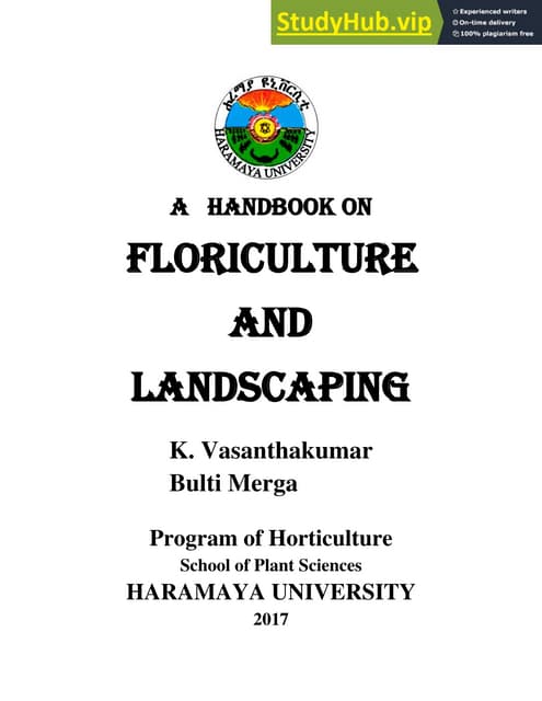 Importance and scope of floriculture | PPT