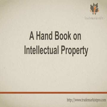 A hand book on intellectual property | PDF