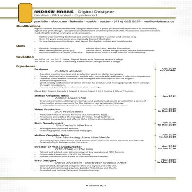 Andrew Harris Resume | PDF