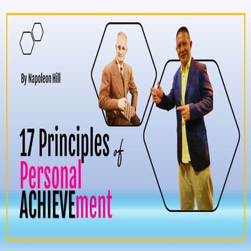 17 Principle of Success by Napoleon Hill | PDF